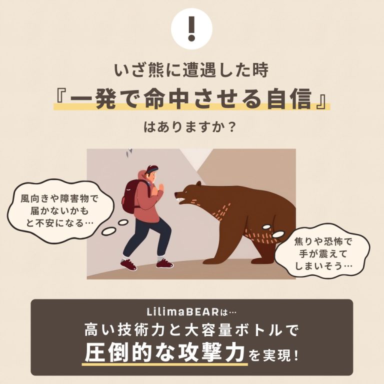 Lilima BEAR（リリマベア）公式｜熊撃退スプレー・登山用護身グッズ | Lilima
